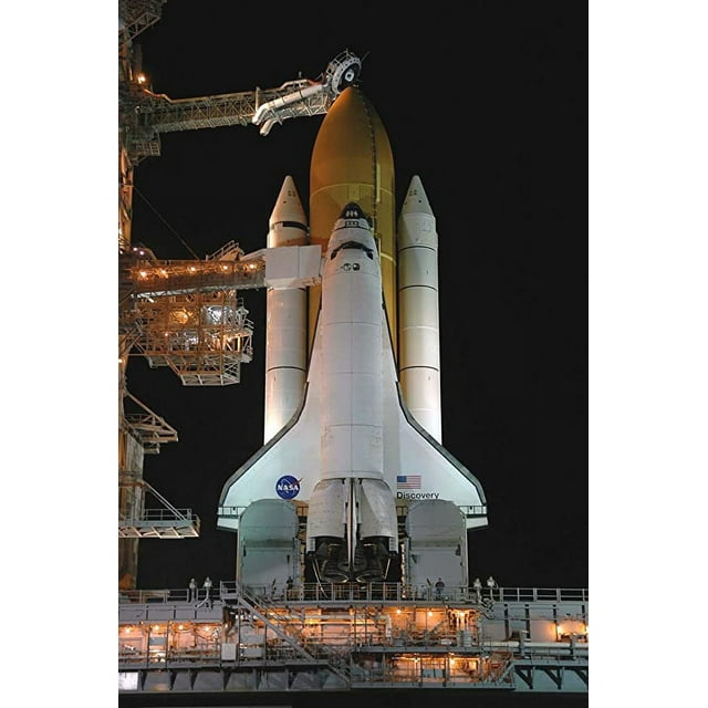 Iconic Arts Laminated 24x36 Poster STS-114 Space Shuttle Discovery Before First Launch Attempt ...