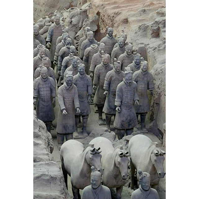 Iconic Arts Laminated 24x36 inches Poster: Terracotta Warrior China ...