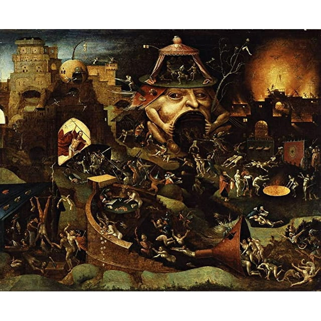 Iconic Arts Laminated 29x24 Poster: Hieronymus Bosch - 13 Renaissance Paintings of Hell That are ...