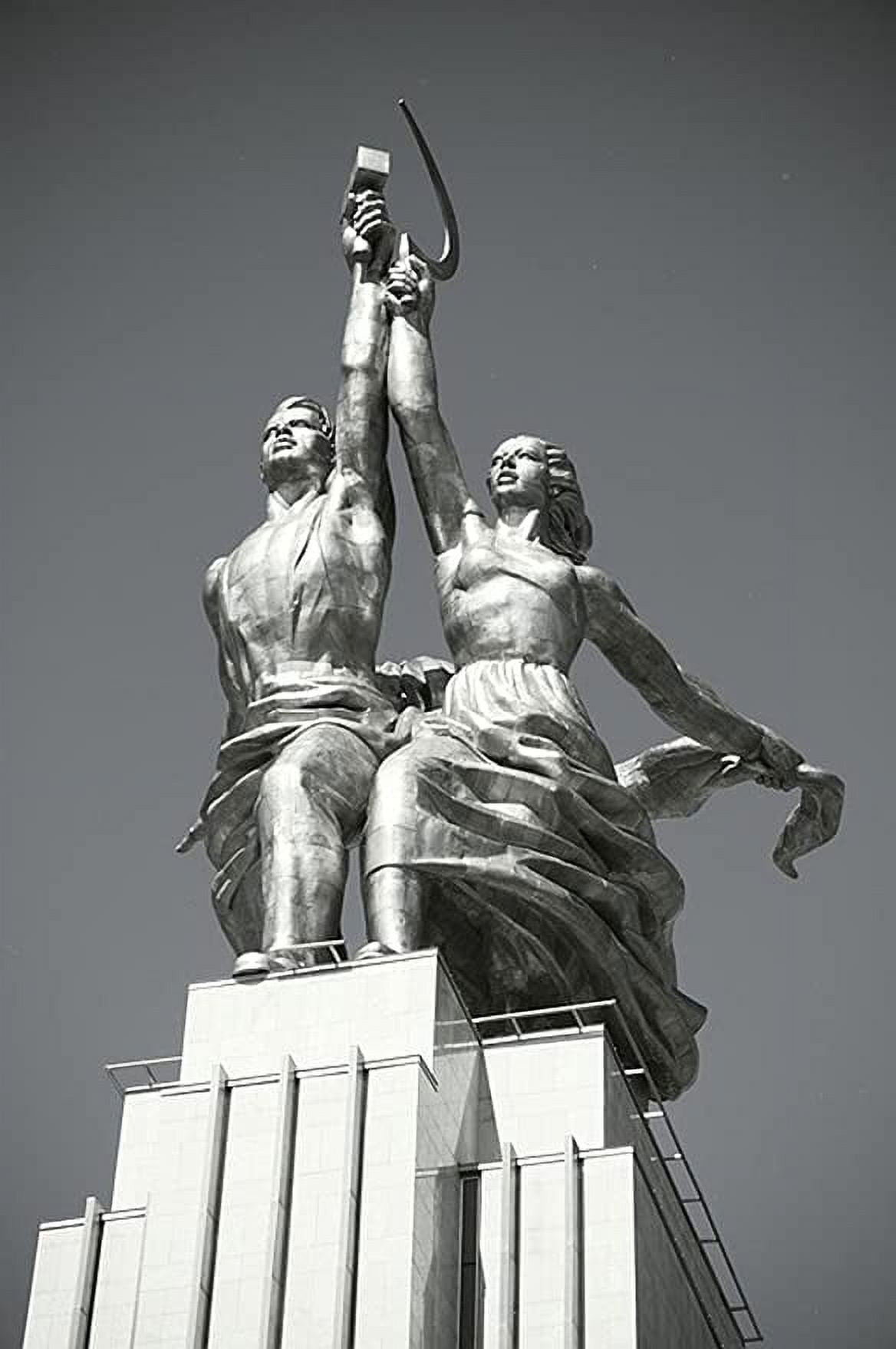 Iconic Arts Laminated 36x24 inches Poster: Worker and Kolkhoz Woman ...