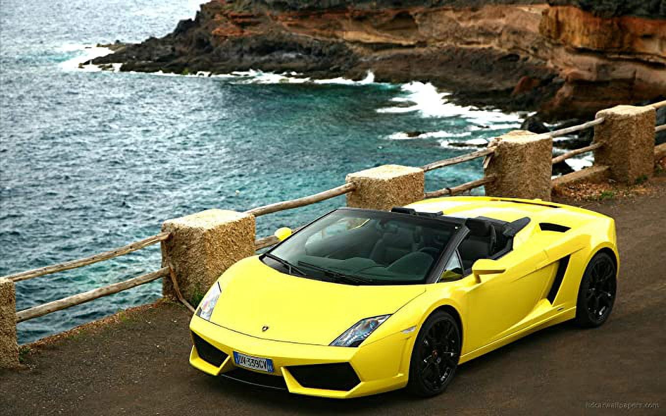 Iconic Arts Laminated 42x24 Poster: 2009 Lamborghini Gallardo lp560 4 ...