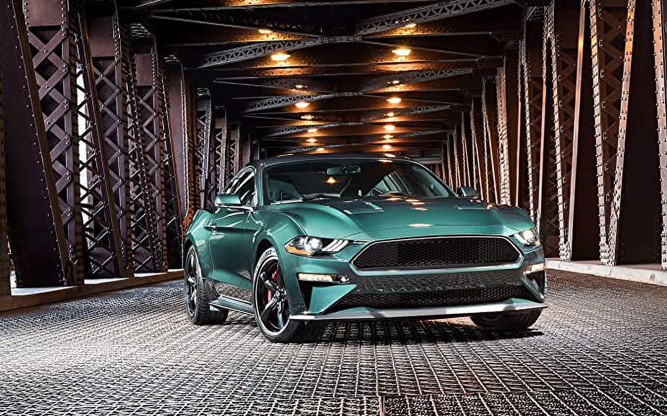 Iconic Arts Laminated 42x24 Poster: 2019 Ford Mustang Bullitt Wide ...