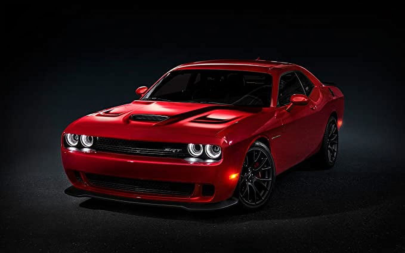 Iconic Arts Laminated 42x24 Poster: Dodge Challenger SRT Hellcat 2015 ...
