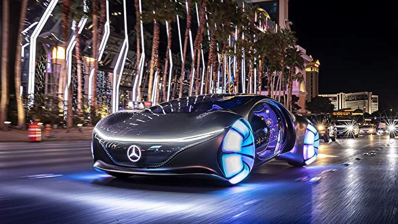 Iconic Arts Laminated 42x24 Poster: Mercedes Benz Vision avtr 2020 4k ...