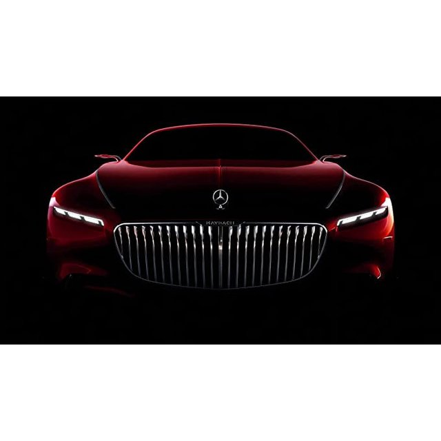 Iconic Arts Laminated 42x24 Poster: Mercedes Maybach 6 Coupe 5k HD ...