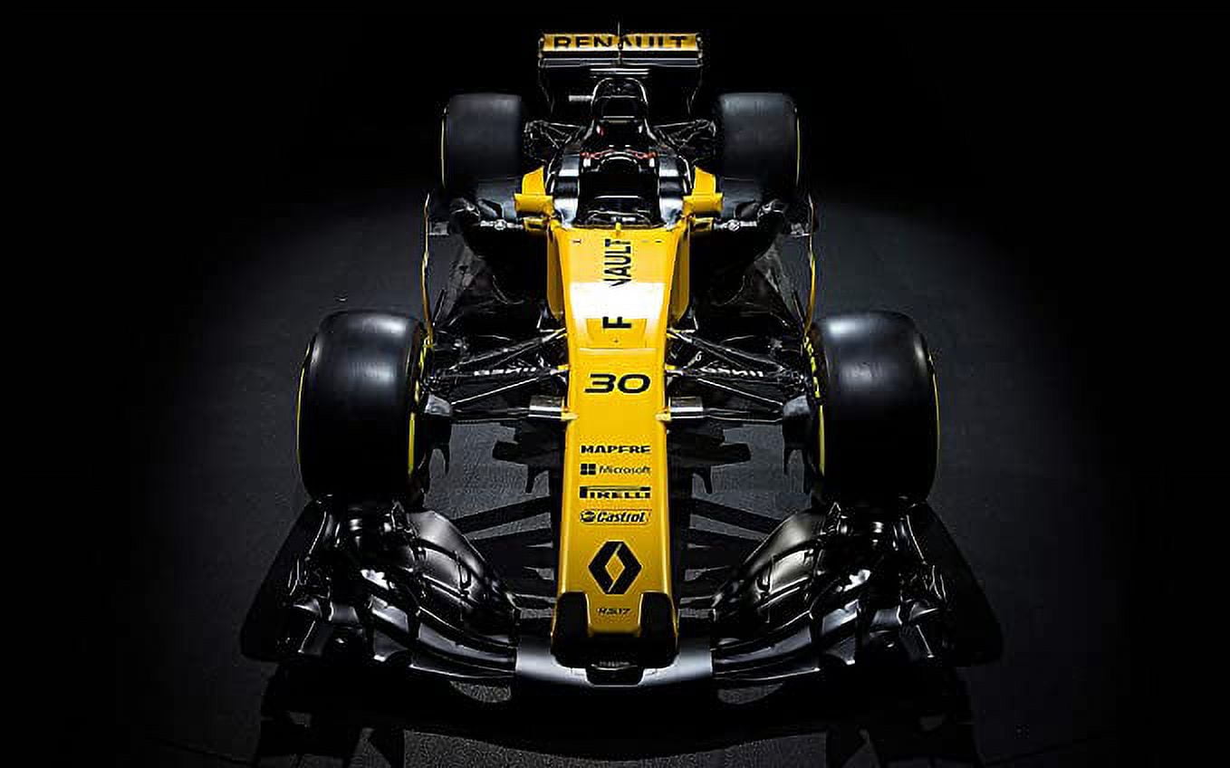 Iconic Arts Laminated 42x24 Poster: Renault rs 17 2017 Formula 1 car ...