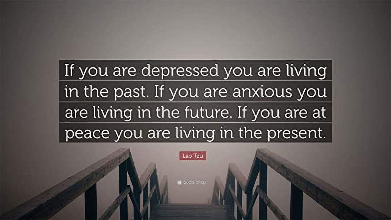 Iconic Arts Laminated 42x24 Poster: if You are Depressed You are Living ...