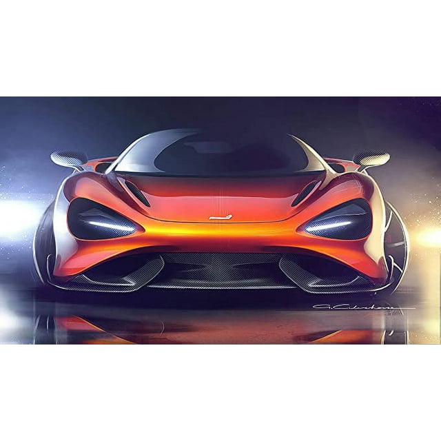 Iconic Arts Laminated 42x24 Poster: mclaren 765lt 2020 5k HD - Walmart.com