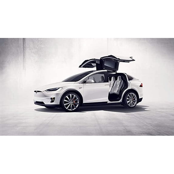 Iconic Arts Supercar- Tesla Model X Laminated 24x36 Poster - Walmart.com