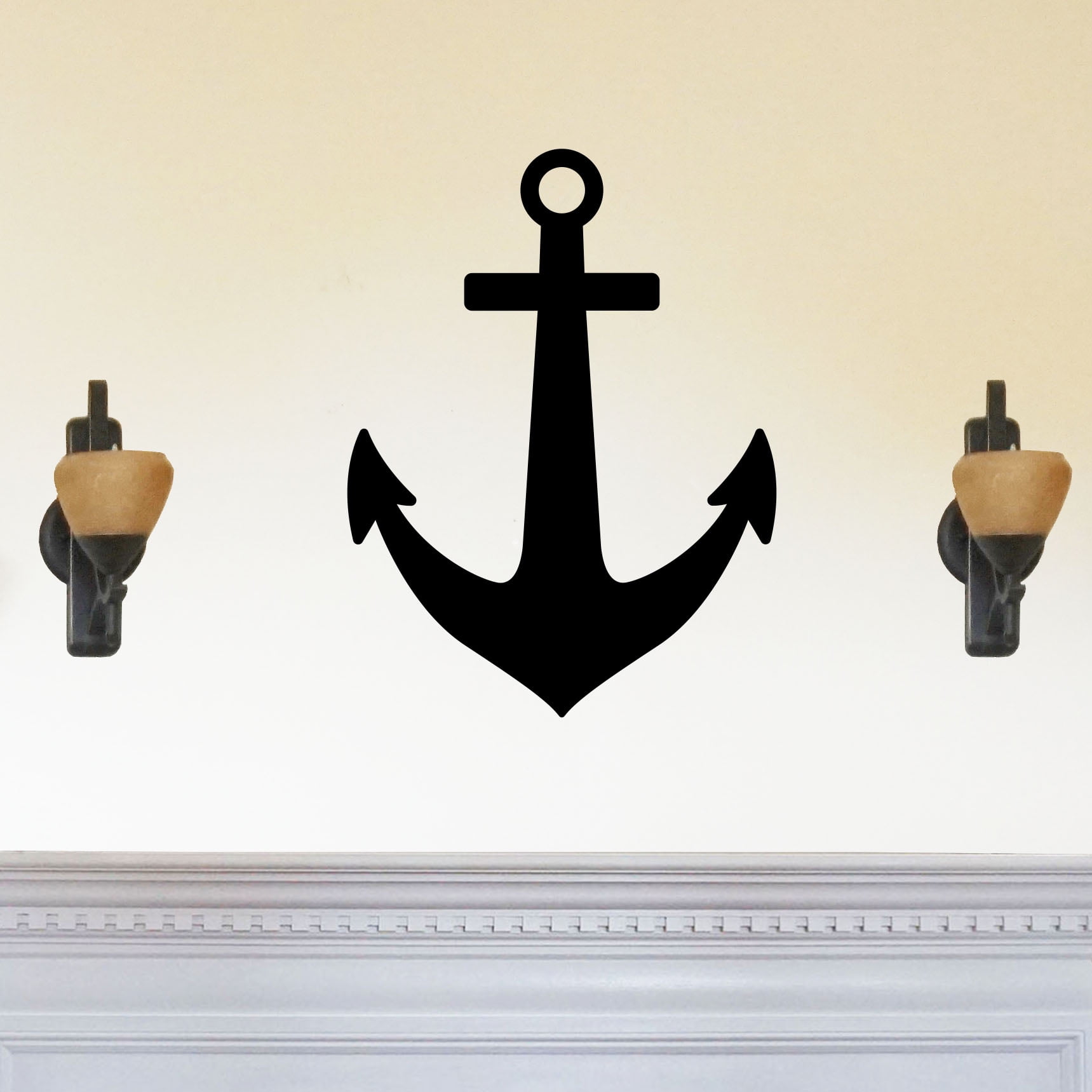 Iconic Boat Anchor Symbol - Beautiful Solid Steel Home Decor Decorative ...
