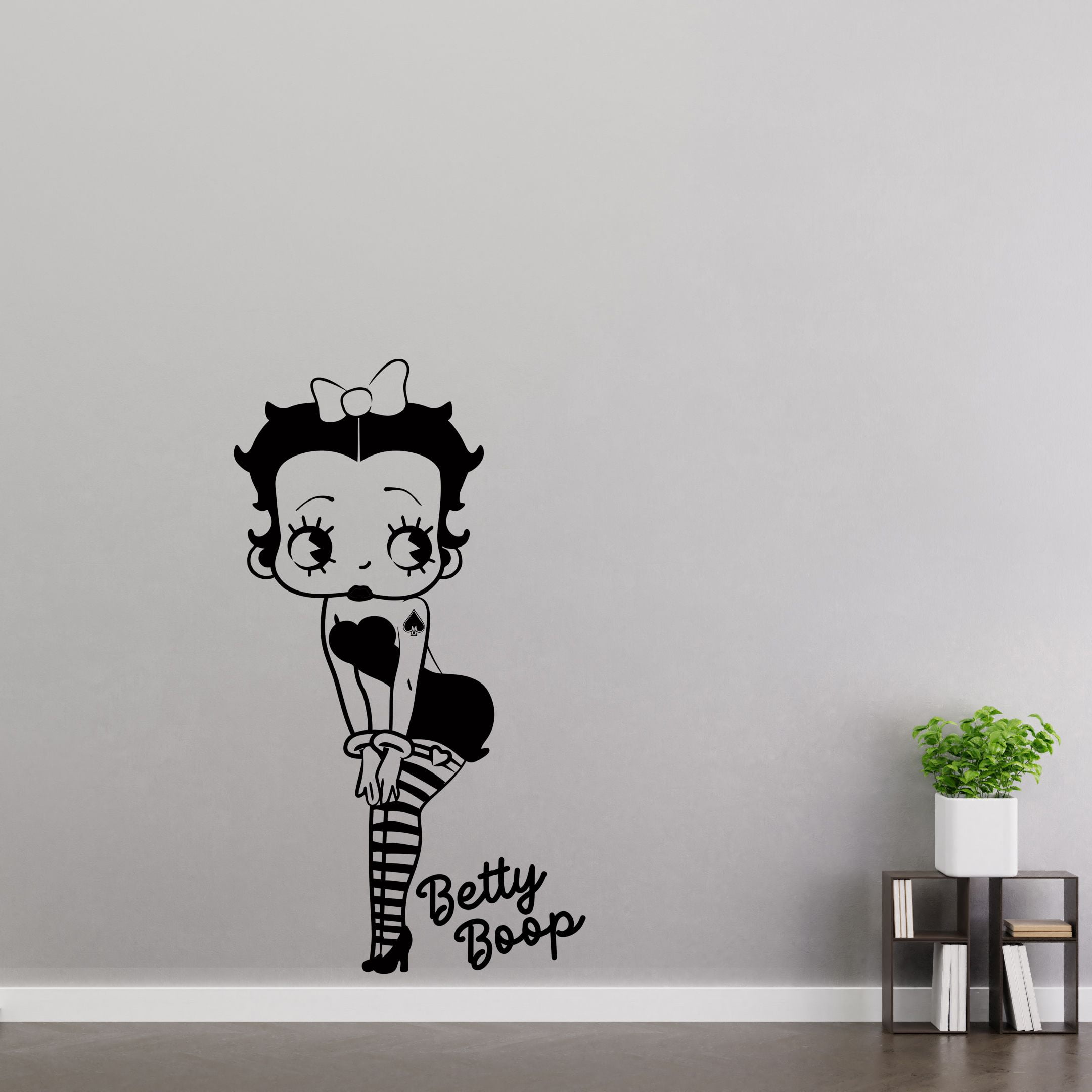 Iconic Cartoon Character Betty Boop Pose Wall Decal - 15" x 20" Vinyl ...