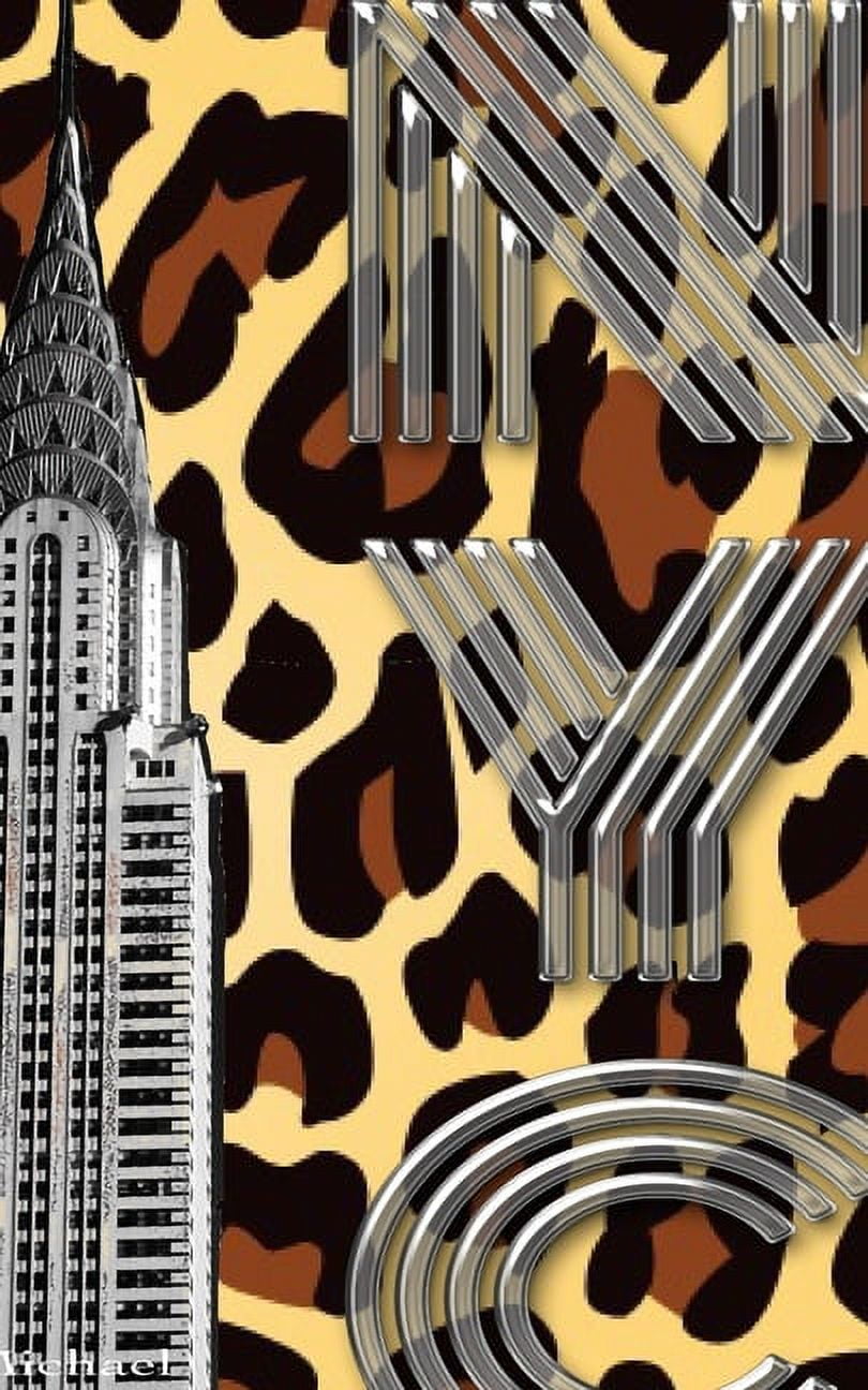 Iconic Chrysler Building New York City Leopard Drawing Writing journal ...