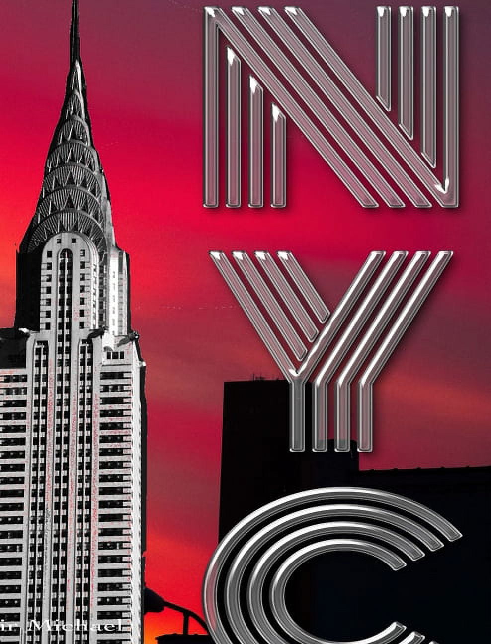 Iconic Chrysler Building New York City Sir Michael Artist Drawing ...