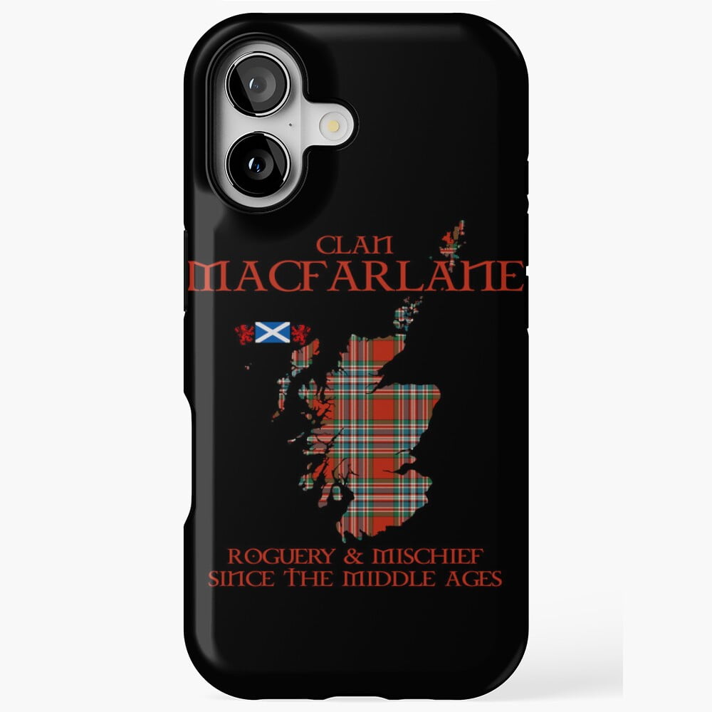 Iconic Clan MacFarlane Scotland Heritage Case for iPhone 17 through 11 ...