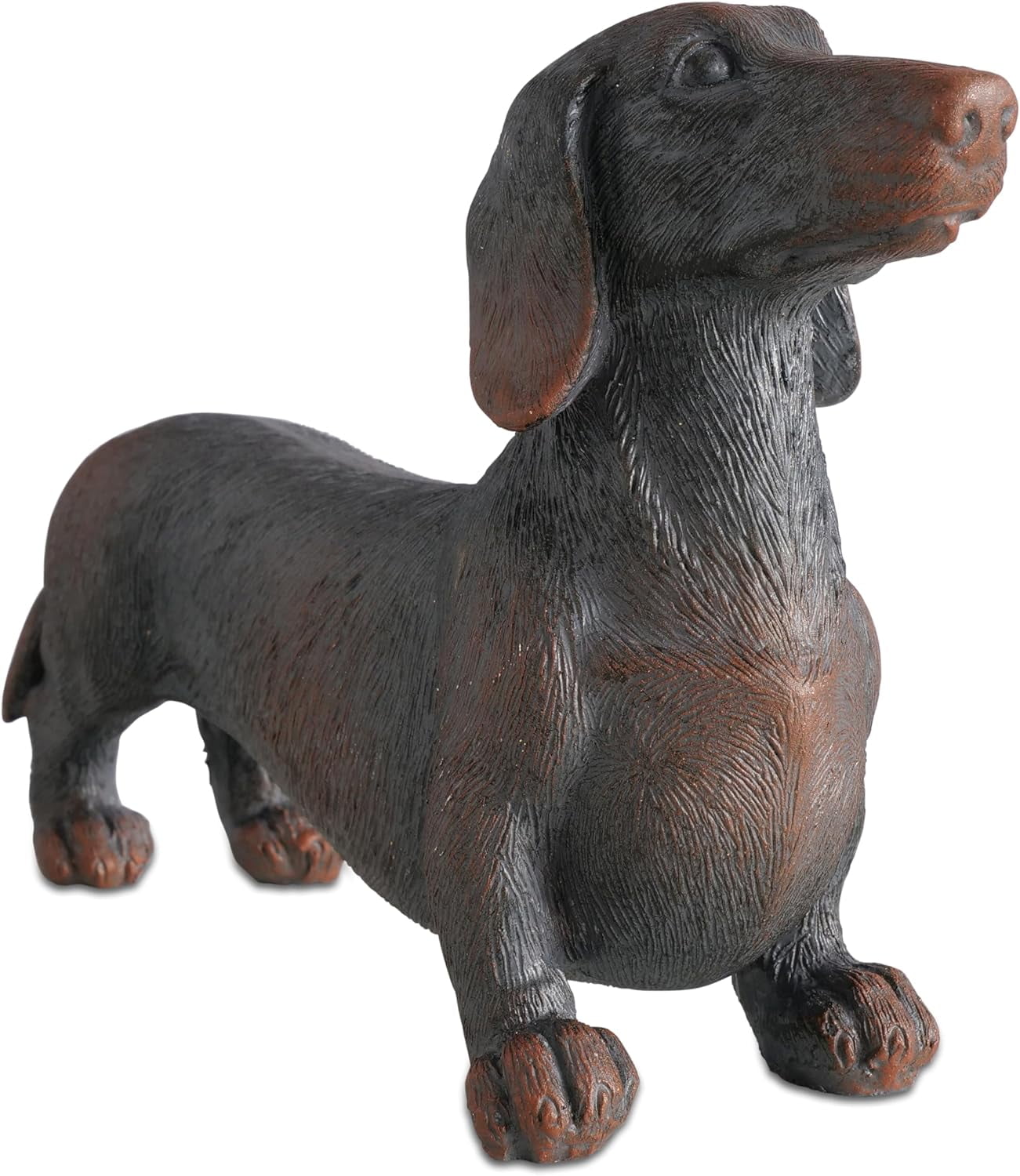 Iconic Dachshund Figurine, Hand Cast and Painted, Detailed, Resin, 8.75 ...