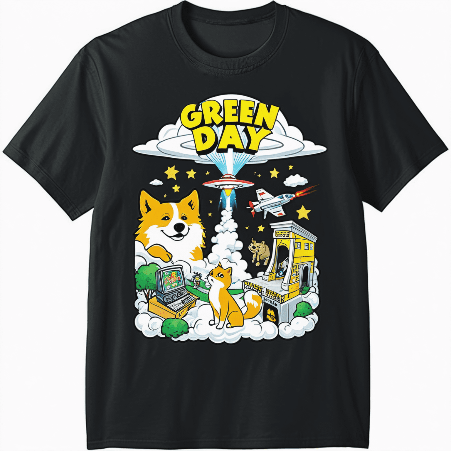 Iconic "Dookie" T-Shirt: Green Day's Retro Rock Style for Music Lovers ...