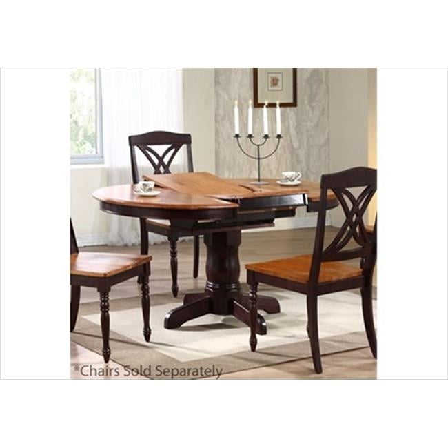 Iconic Furniture RT67-T-MA-WH Round Dining Table - Whiskey & Mocha ...
