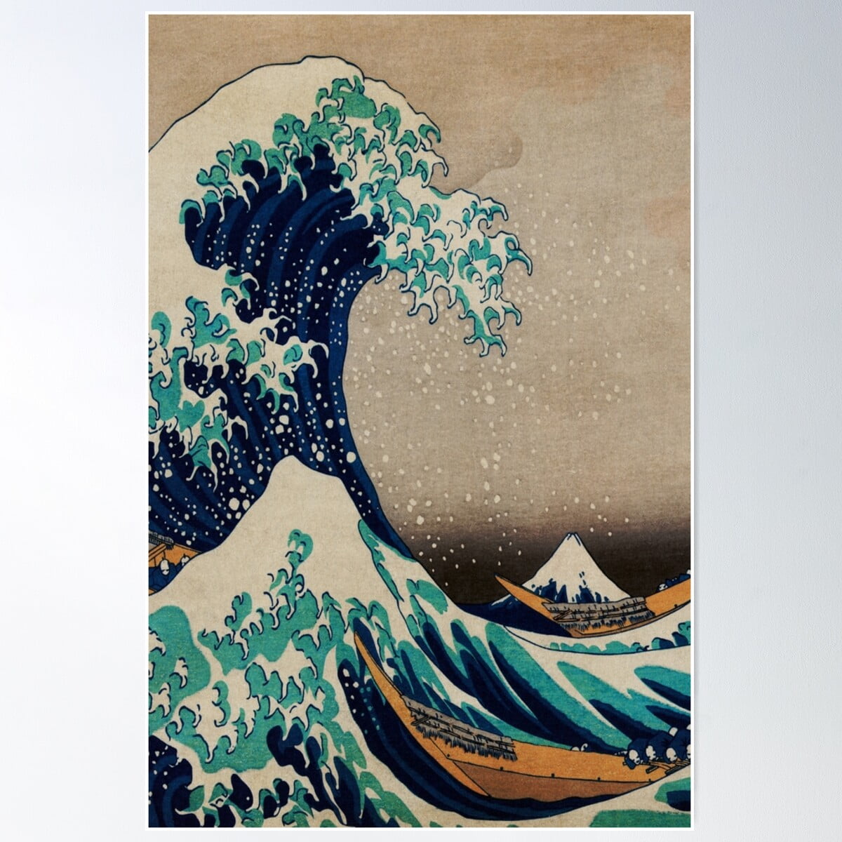 The Iconic Great Wave: A Timeless Masterpiece By Katsushika Hokusai - Reimagined Poster Wall Art ...