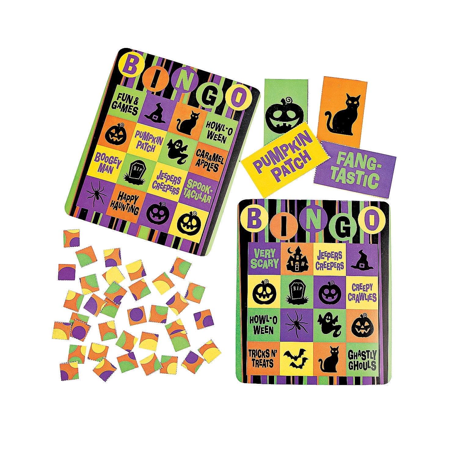 Fun Express Halloween Bingo Game Set, Party Supplies for Kids, Includes ...