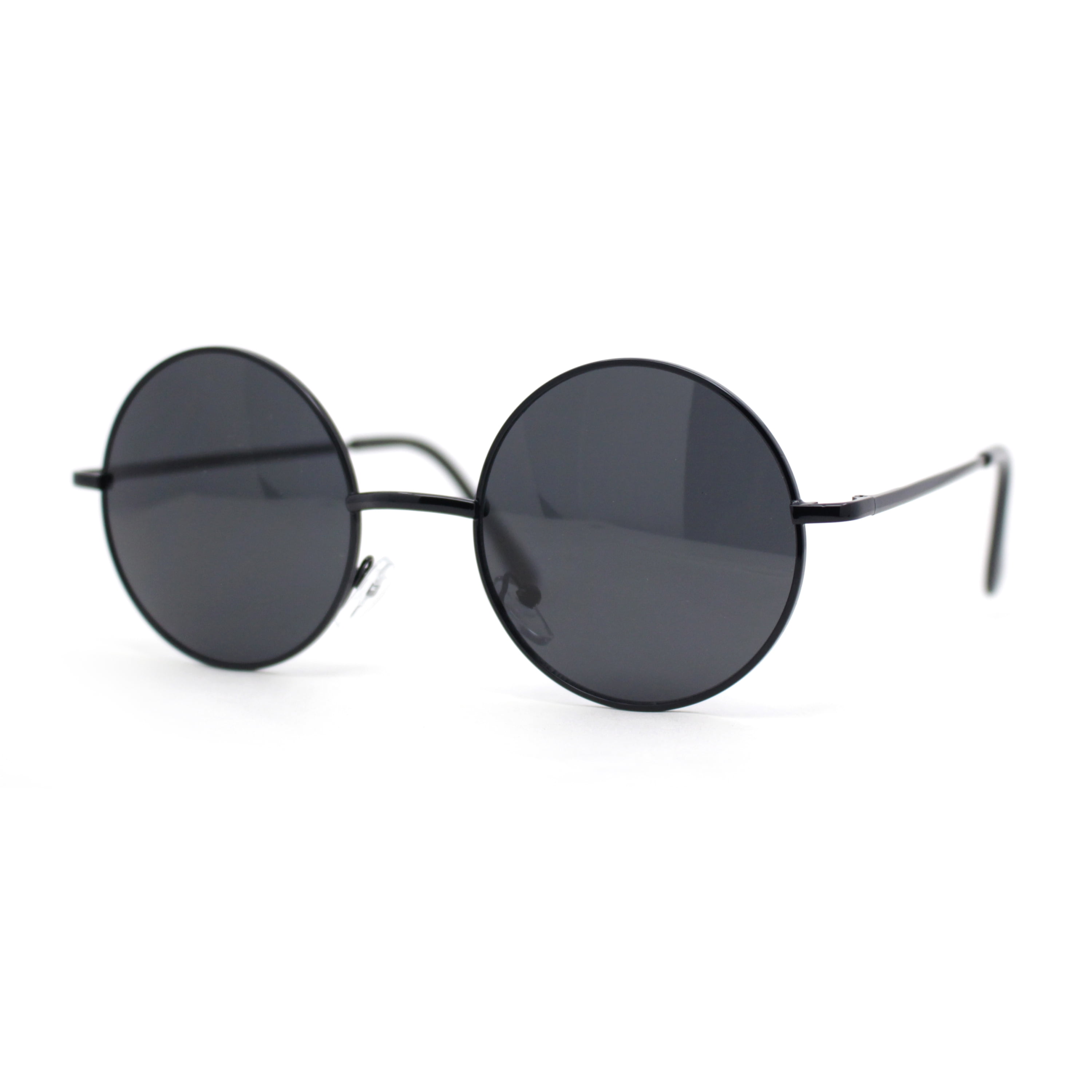 Iconic Hippie Musician 70s Round Circle Lens Metal Rim Sunglasses All ...