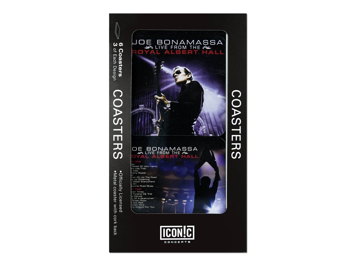 Iconic Joe Bonamassa Tin Coaster Set - Royal Albert Hall - Walmart.com