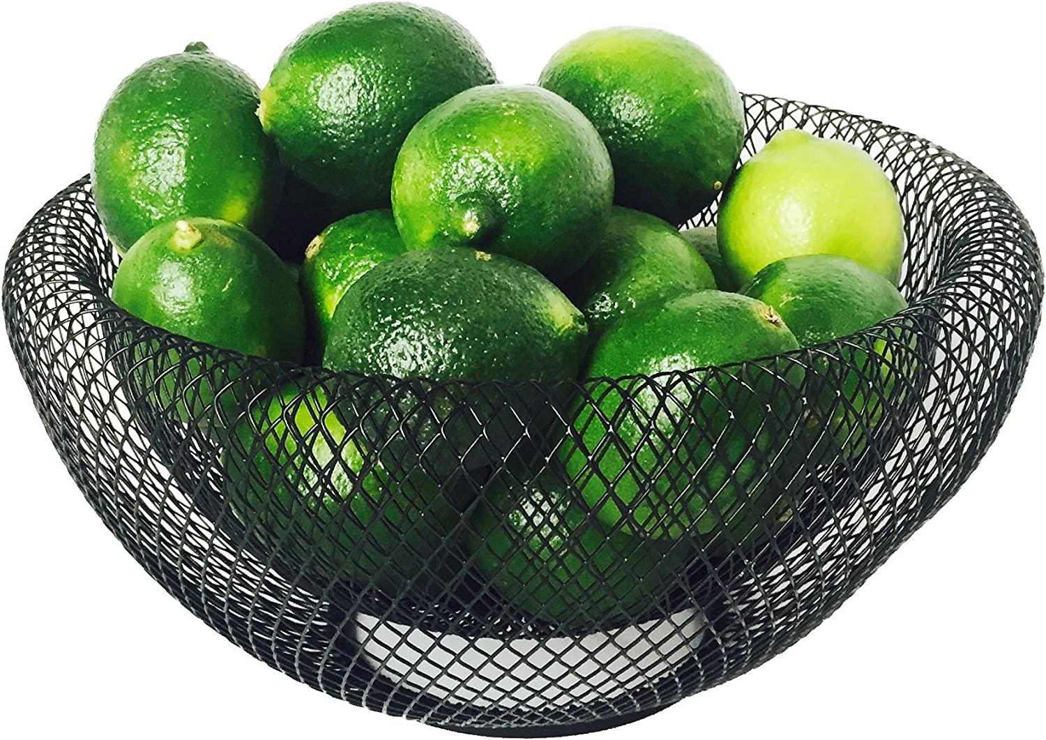 Iconic Modern Wire Mesh Fruit Bowl, Museum Style, Medium, 9 1/2 Inches ...