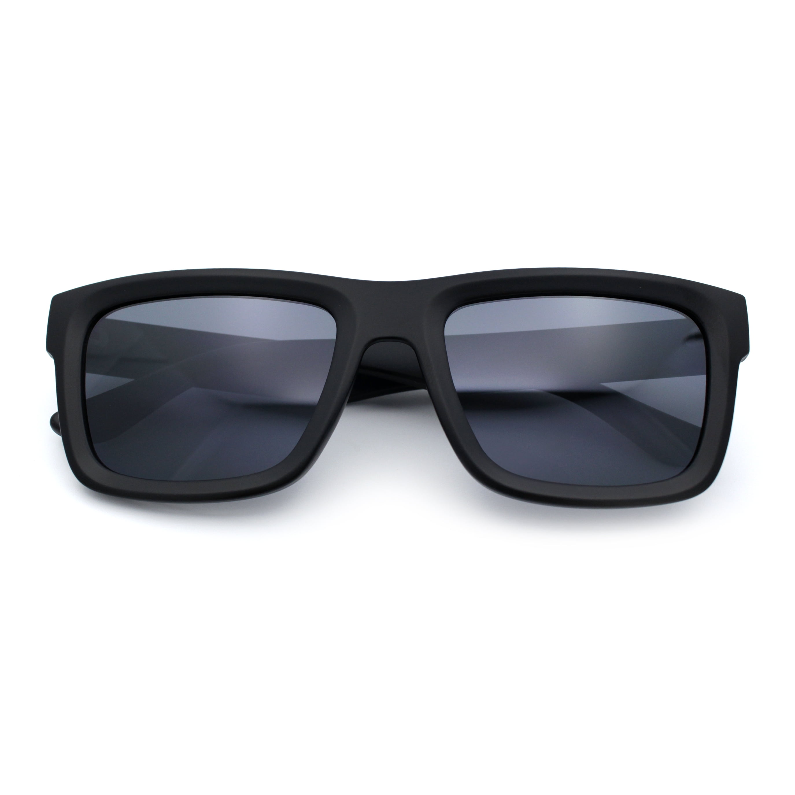 Iconic Narrow Rectangular Thick Horn Rim Plastic Minimal Sunglasses ...