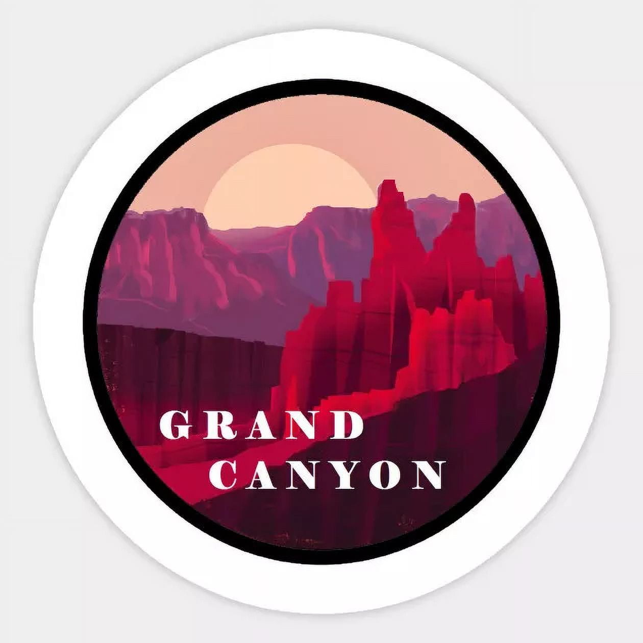 Iconic Natural Wonder Grand Canyon Decal Wall Decor Bumper Laptop ...