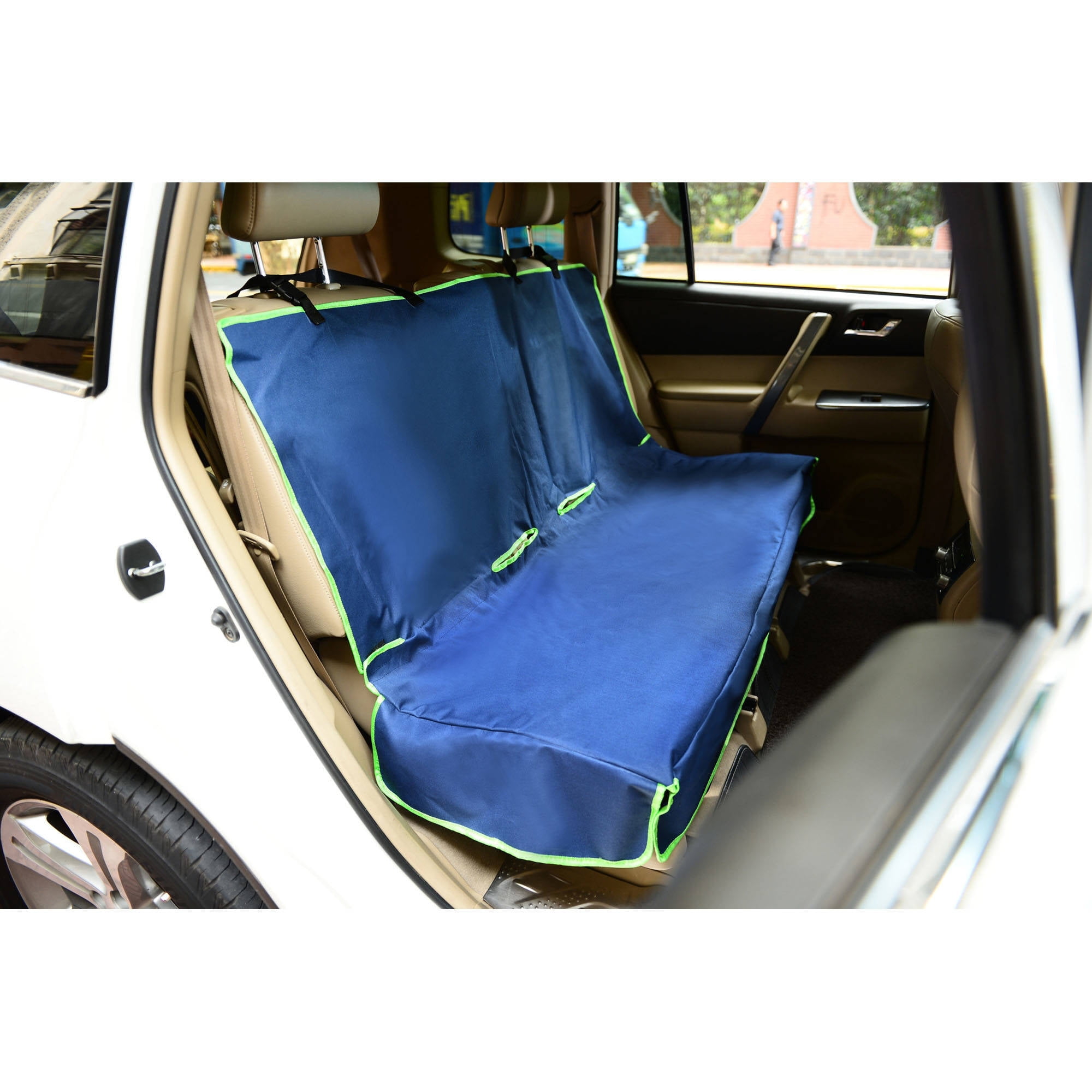 Iconic Pet FurryGo Car Bench Seat Cover, Navy Blue - Walmart.com