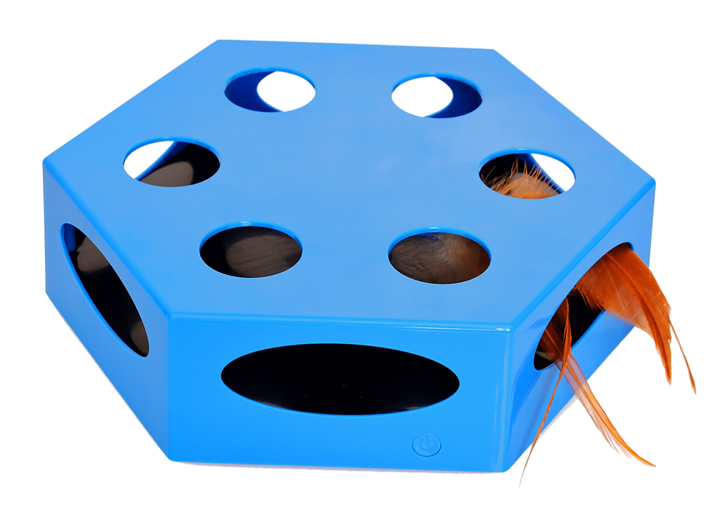 Iconic Pet Knock 'n' Roll Interactive Spinning Cat Toy - Walmart.com
