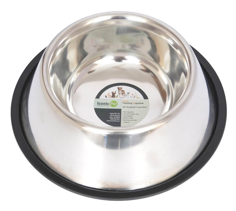 Iconic Pet Non-Skid Spaniel/Cocker Bowl For Dog, 8 Oz, 1 Cup - Walmart.com