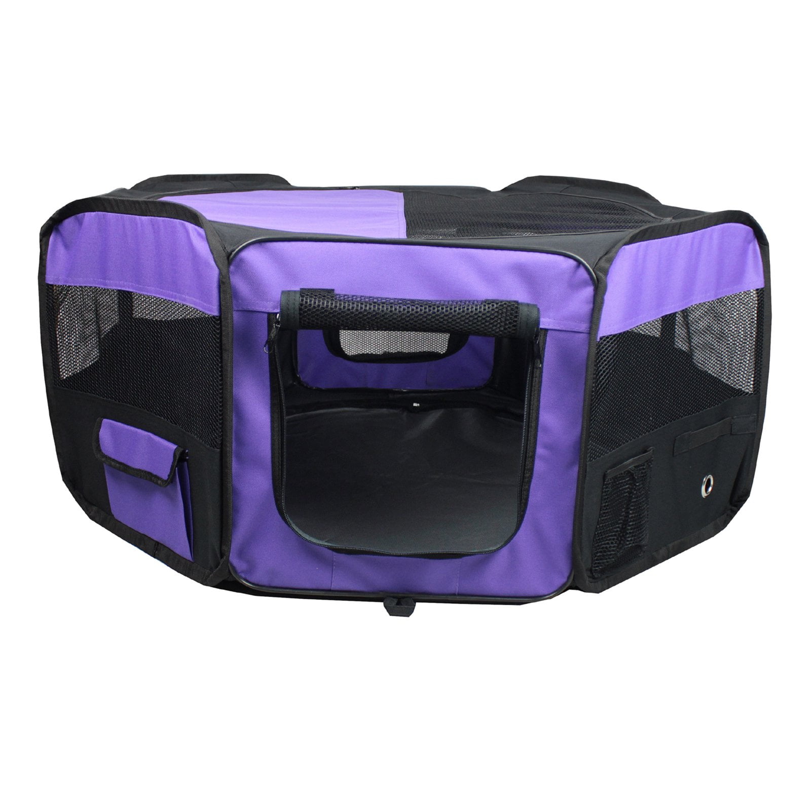 Iconic Pet Portable Pet Soft Play Pen, Purple, Large - Walmart.com
