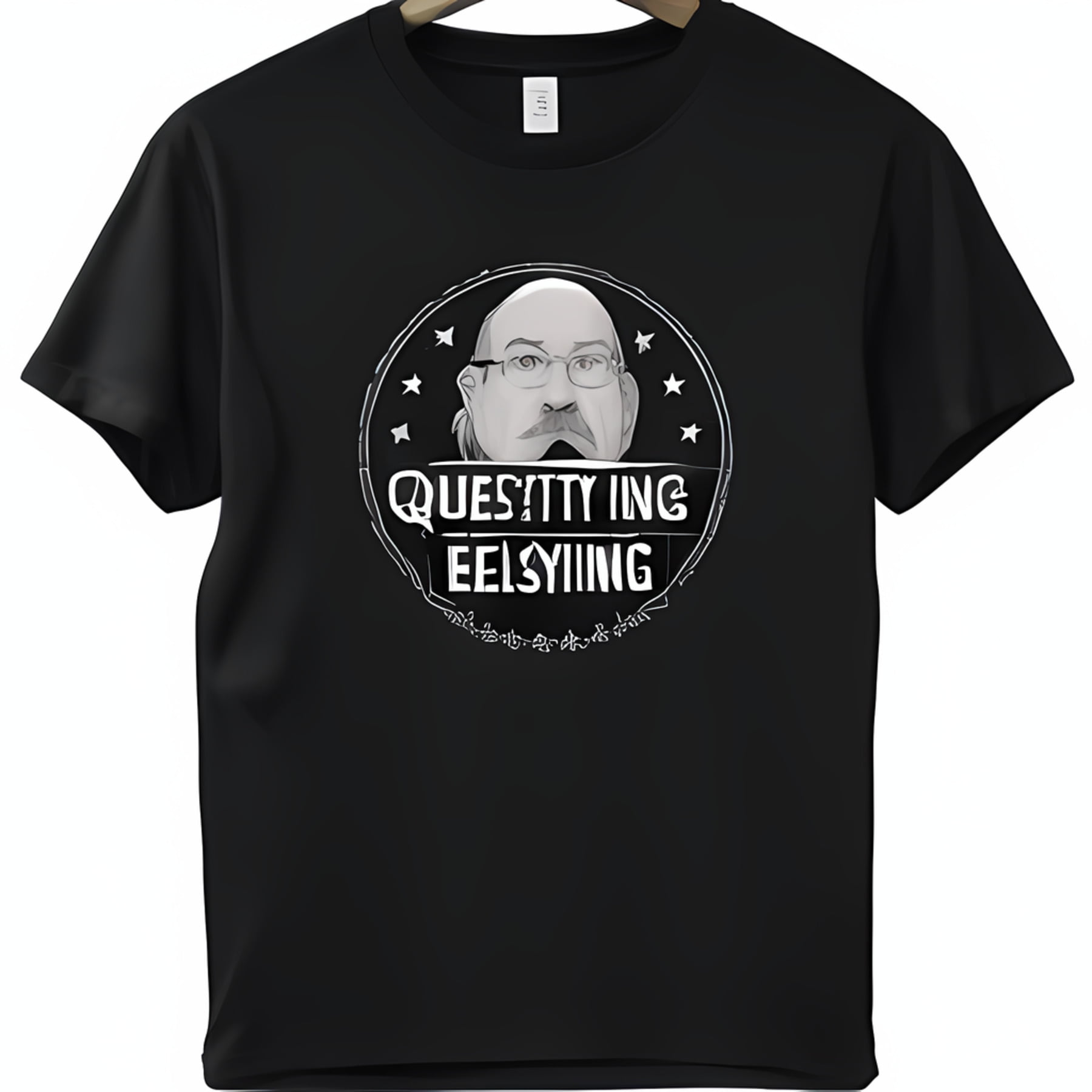 Iconic Peter Design on Black T-Shirt with UTESWATCHING Logo Bergen ...