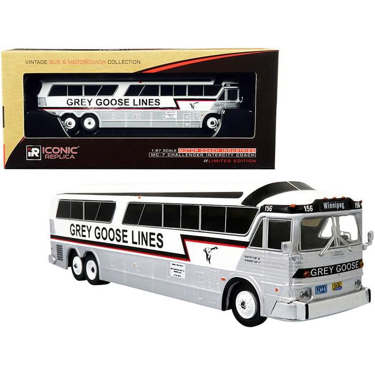 Iconic Replicas 1-87 HO Scale Diecast Grey Goose Lines Winnipeg White ...