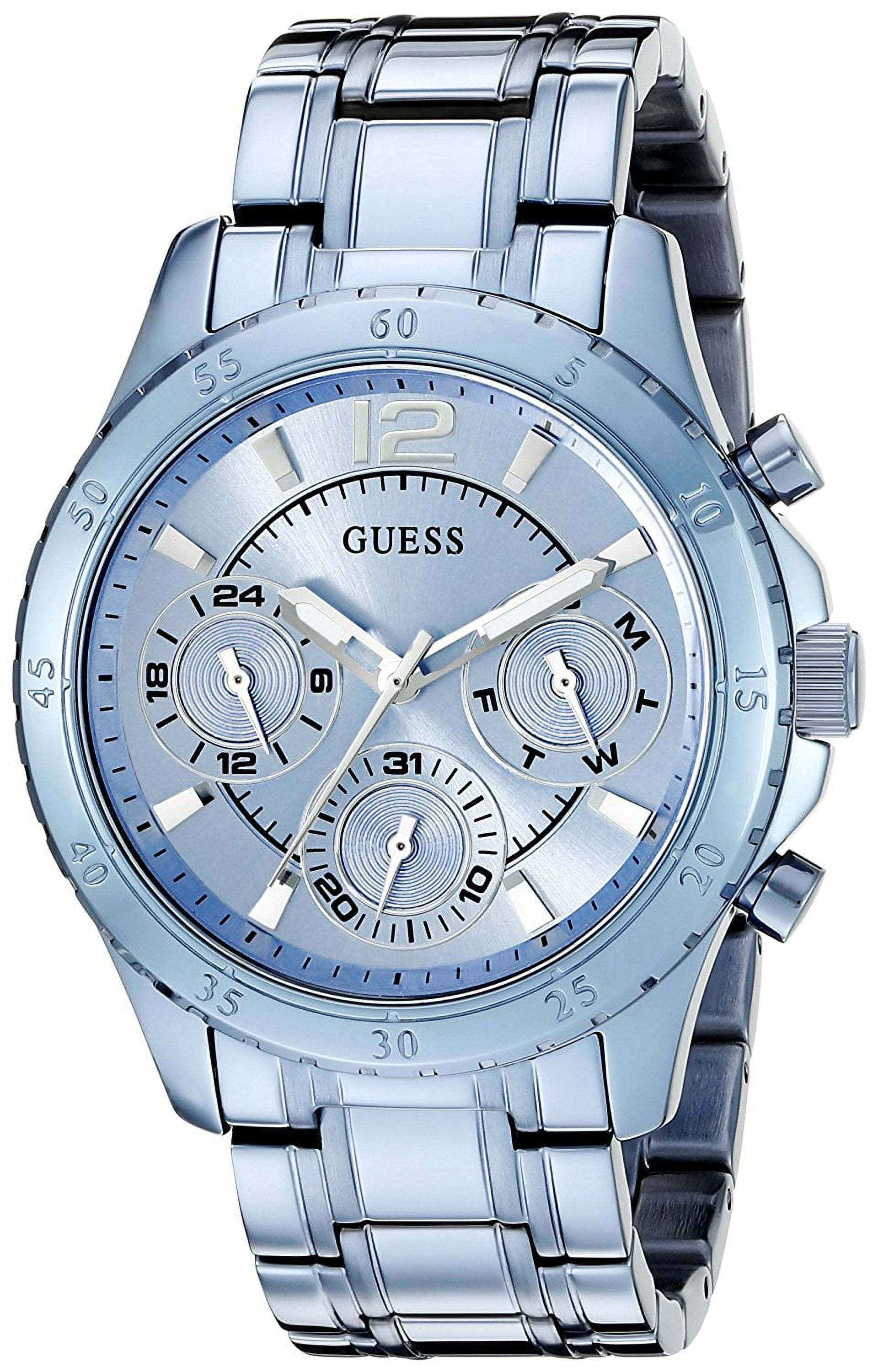 Iconic Sky Blue Stainless Steel Multi-Function Ladies Watch U0704L2 ...