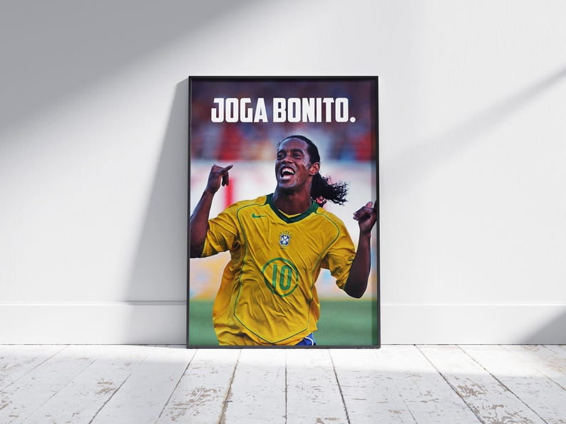 Iconic Soccer Wall Art Featuring Ronaldinho, Brazil National Team ...