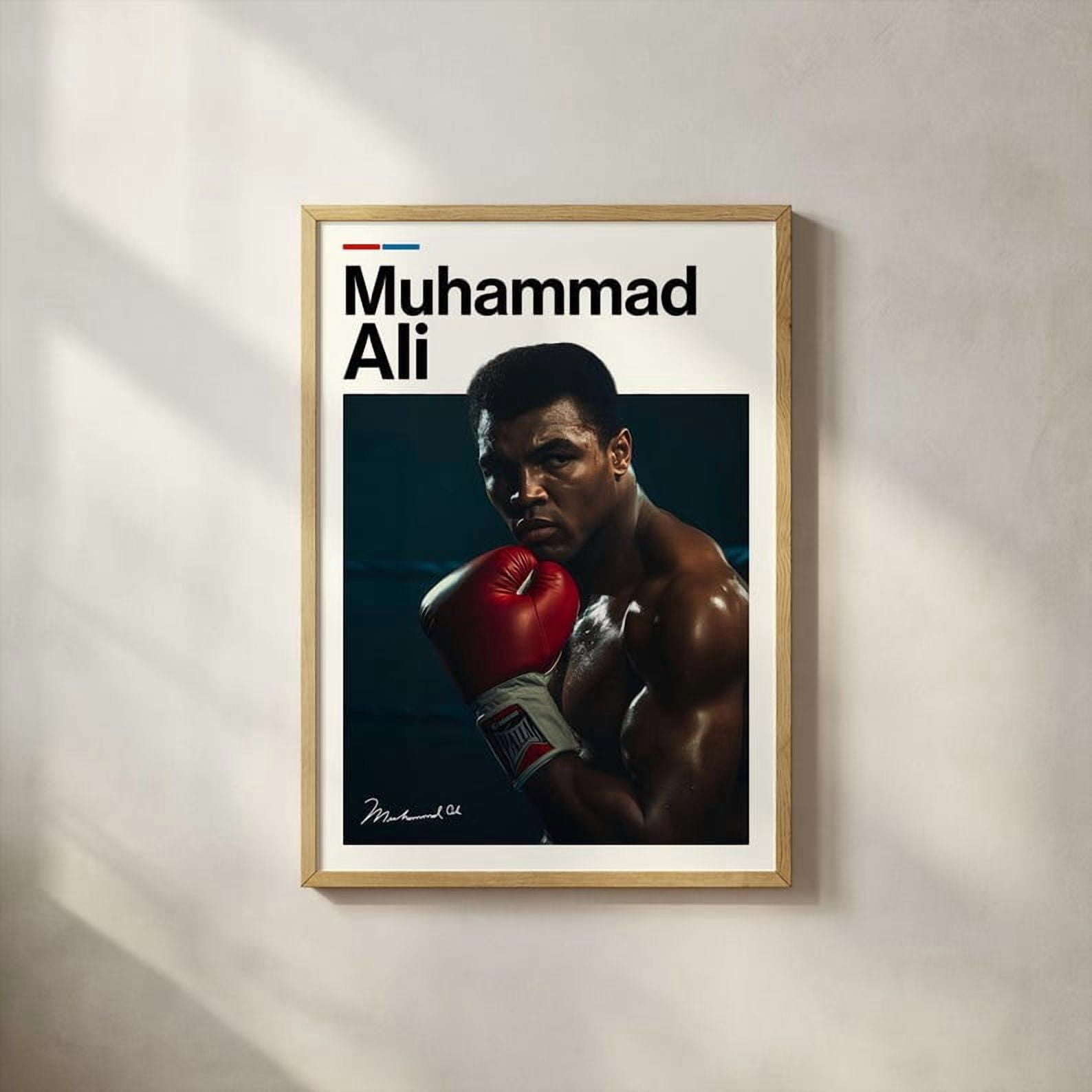 Iconic Sports Wall Art Featuring Muhammad Ali, Timeless Boxing Champion ...