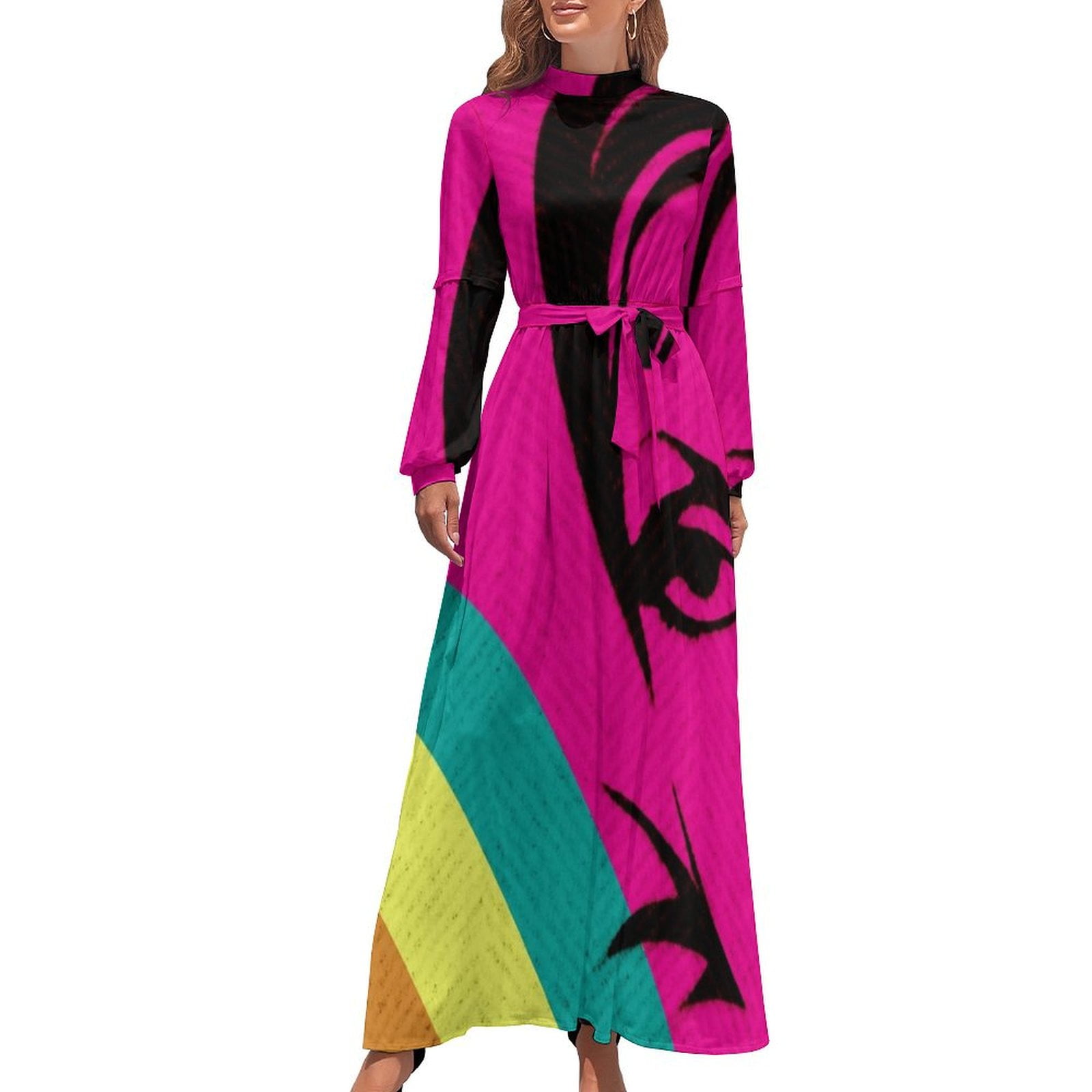 Iconic Twiggy Long Dress Dress woman clothes for women - Walmart.com