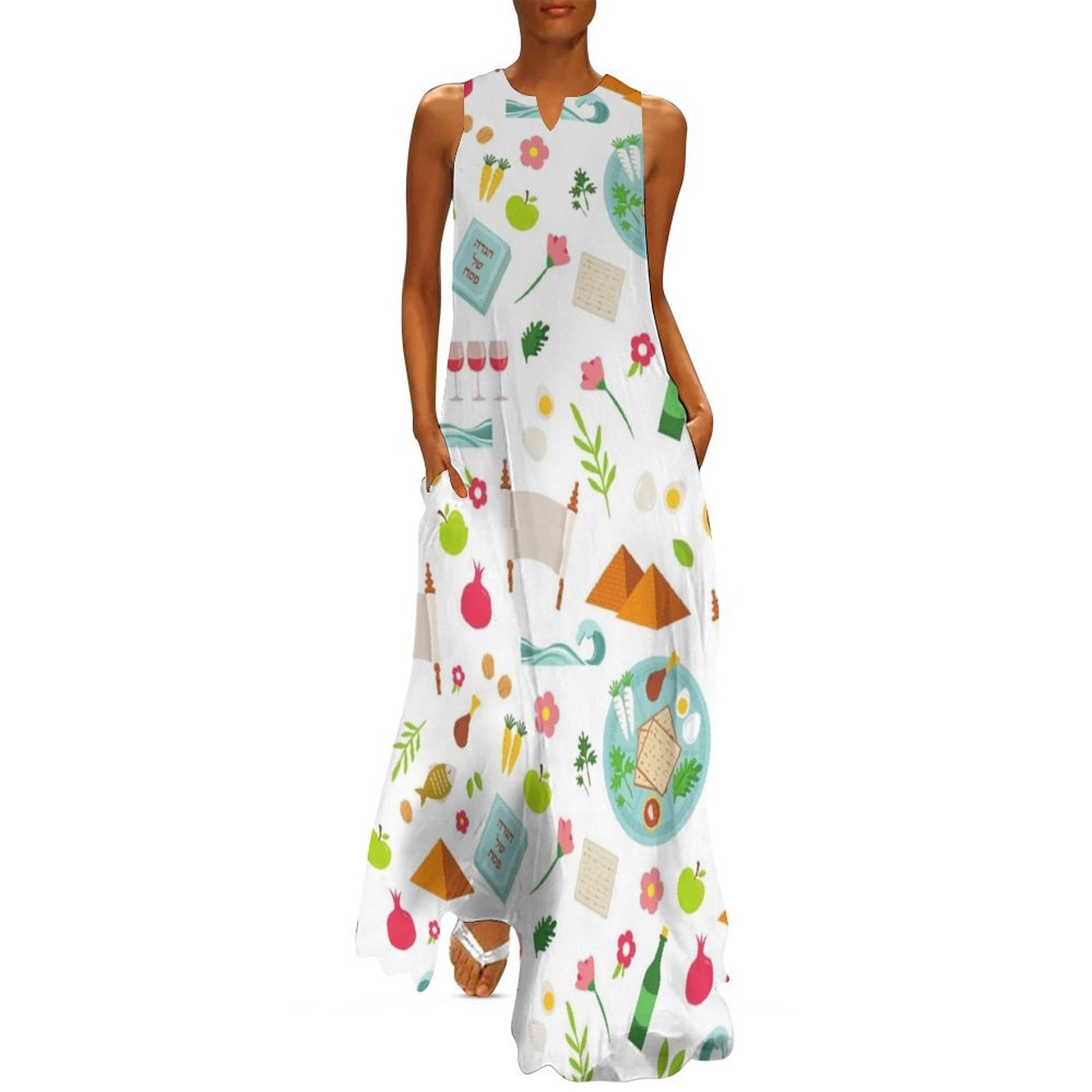 Icons of Passover Long Dress summer dress women 2025 short dresses ...