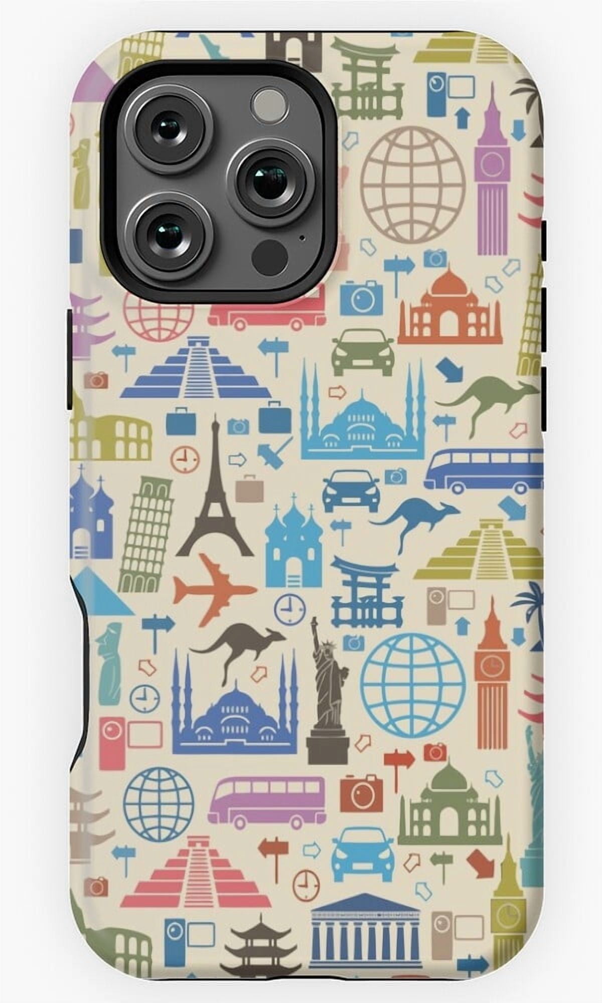 Icons of Travel Vintage Art World Landmarks Vacation G890 Compatible ...
