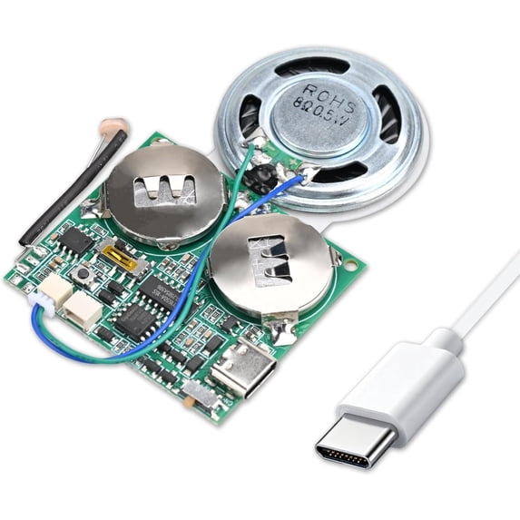 Icstation DIY Light Sensor Sound Module, Type-C USB Recordable Sound ...