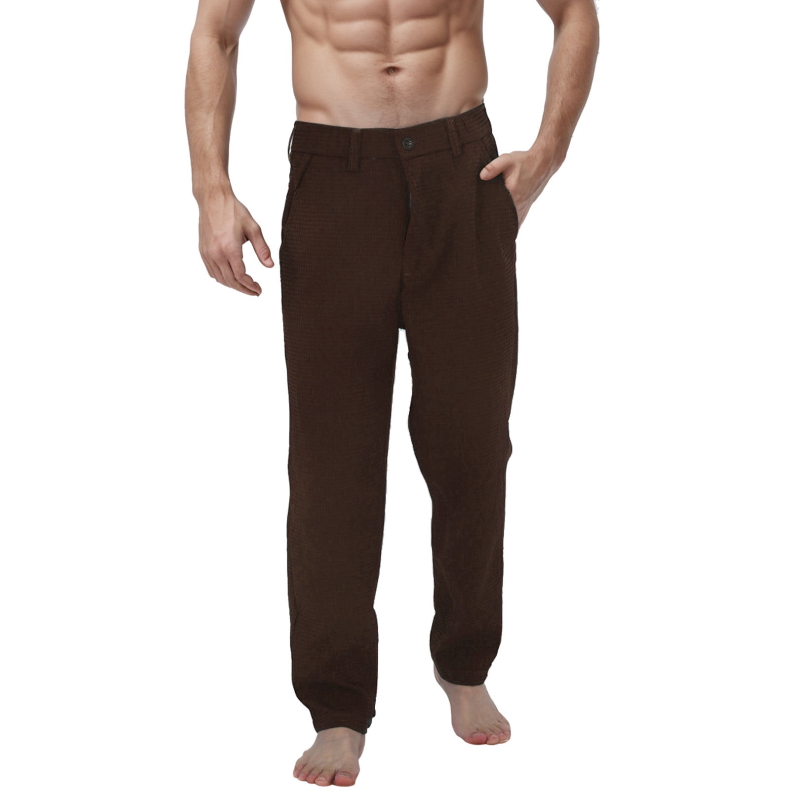 Icvfdpl Casual Pants For Men Autumn Winter Slacks Tracksuit With Pocket ...