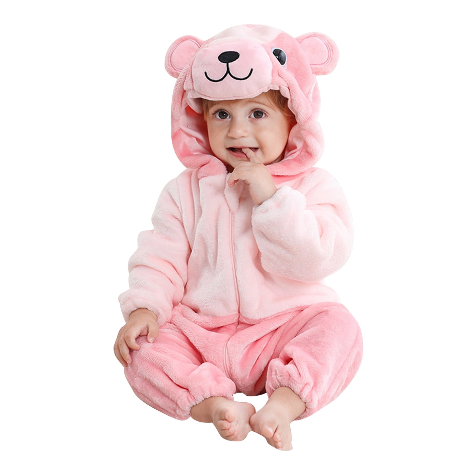 Icvfdpl Plush Children Loose Cute Cartoon Animal Pajamas Kids Fuzzy ...