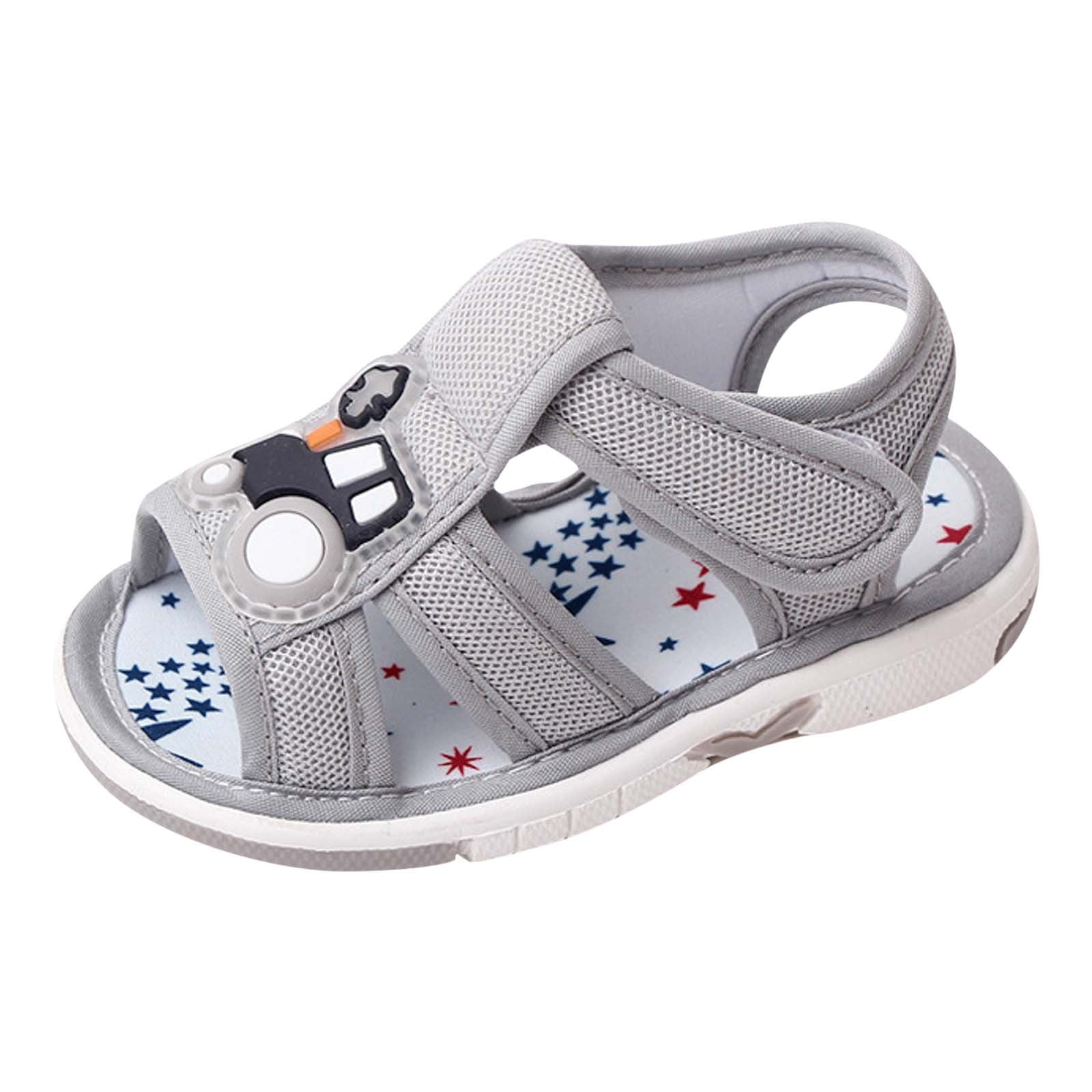 Icvfdpl Sandals Baby Boys Girls Summer Children Flat Bottom Anti Open ...