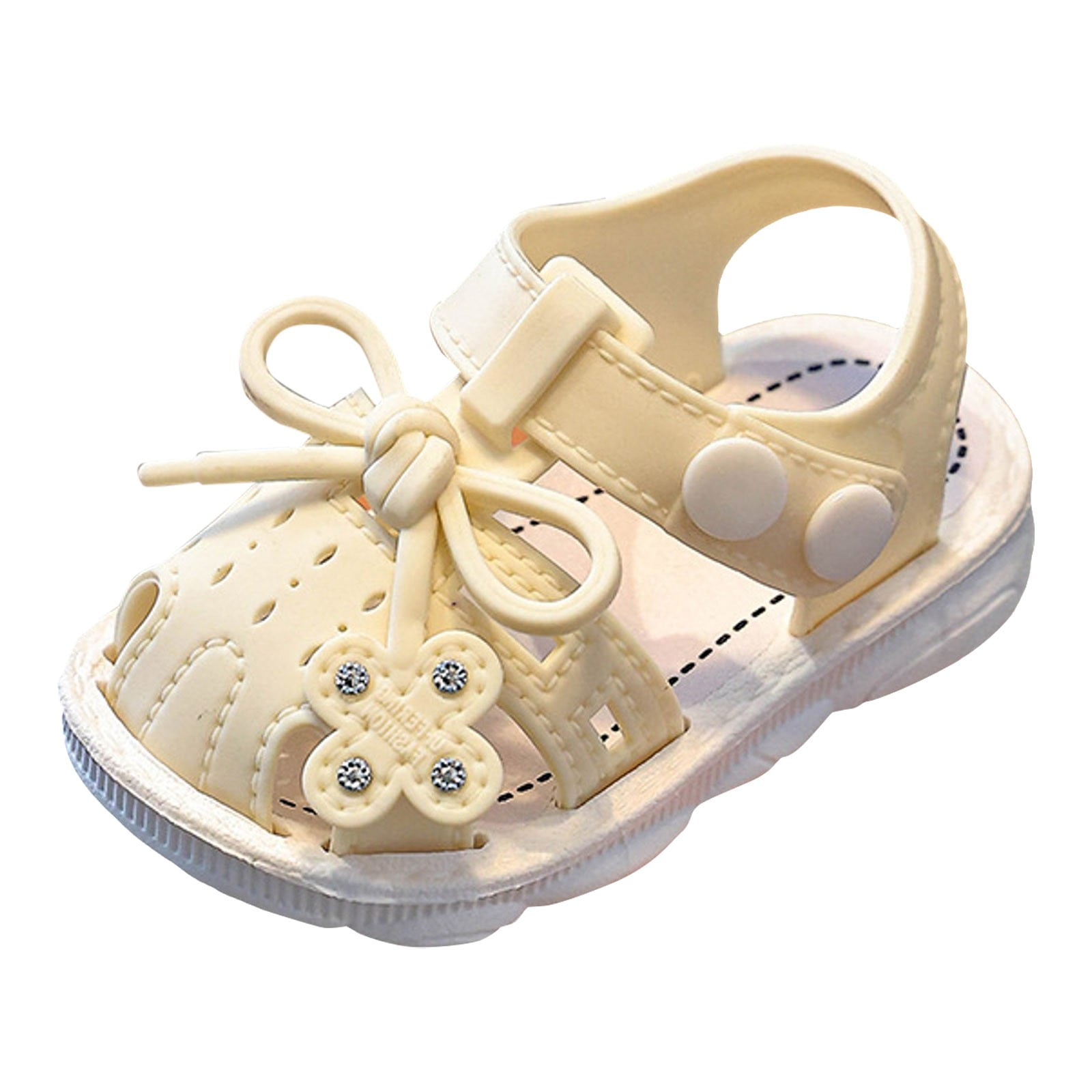 Icvfdpl Sandals For Teen Girls Children Flat Fashionable Toe Covering ...