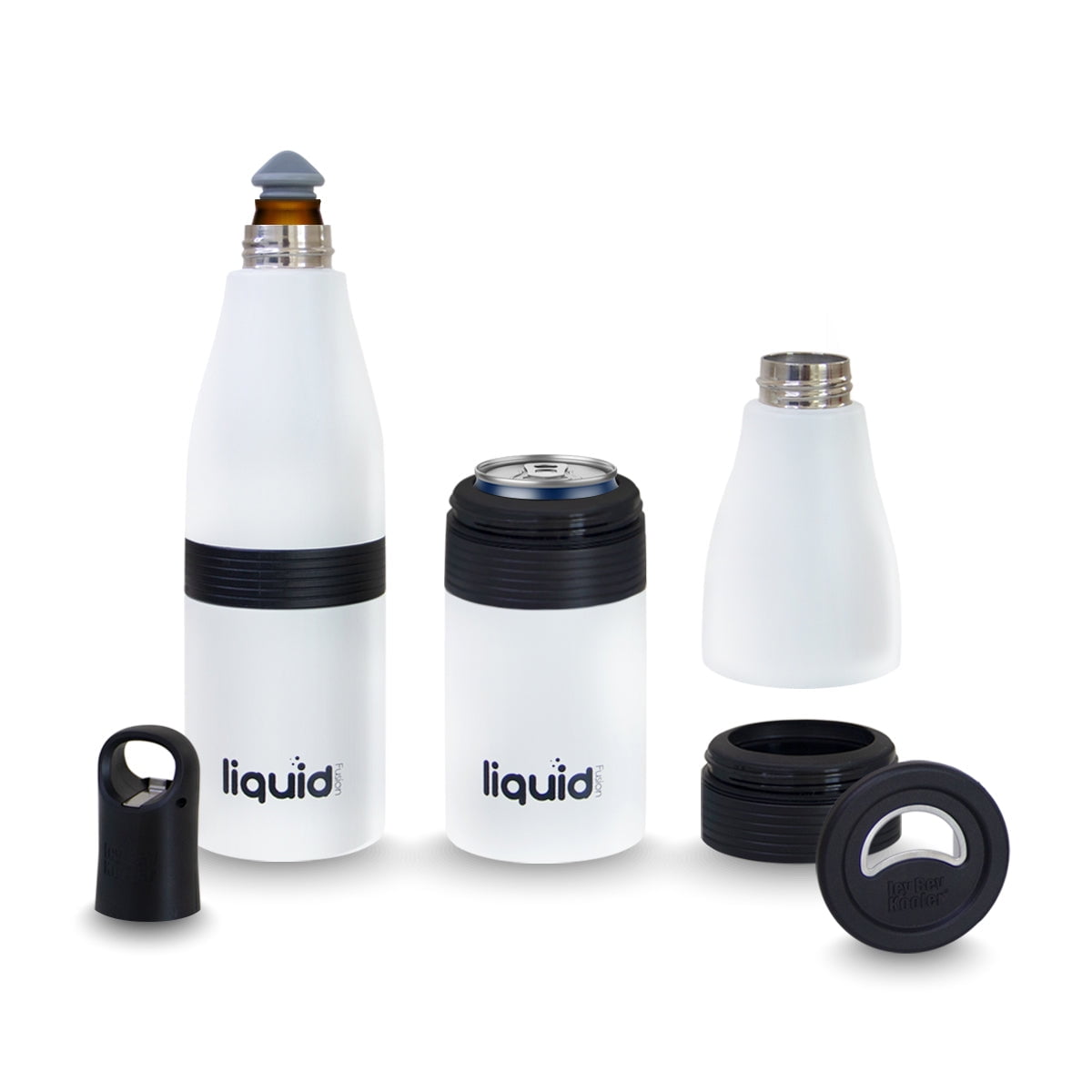 Grand Fusion Icy Bev Kooler V 2.0, 3-in-1 Water Bottle, Can Insulator ...