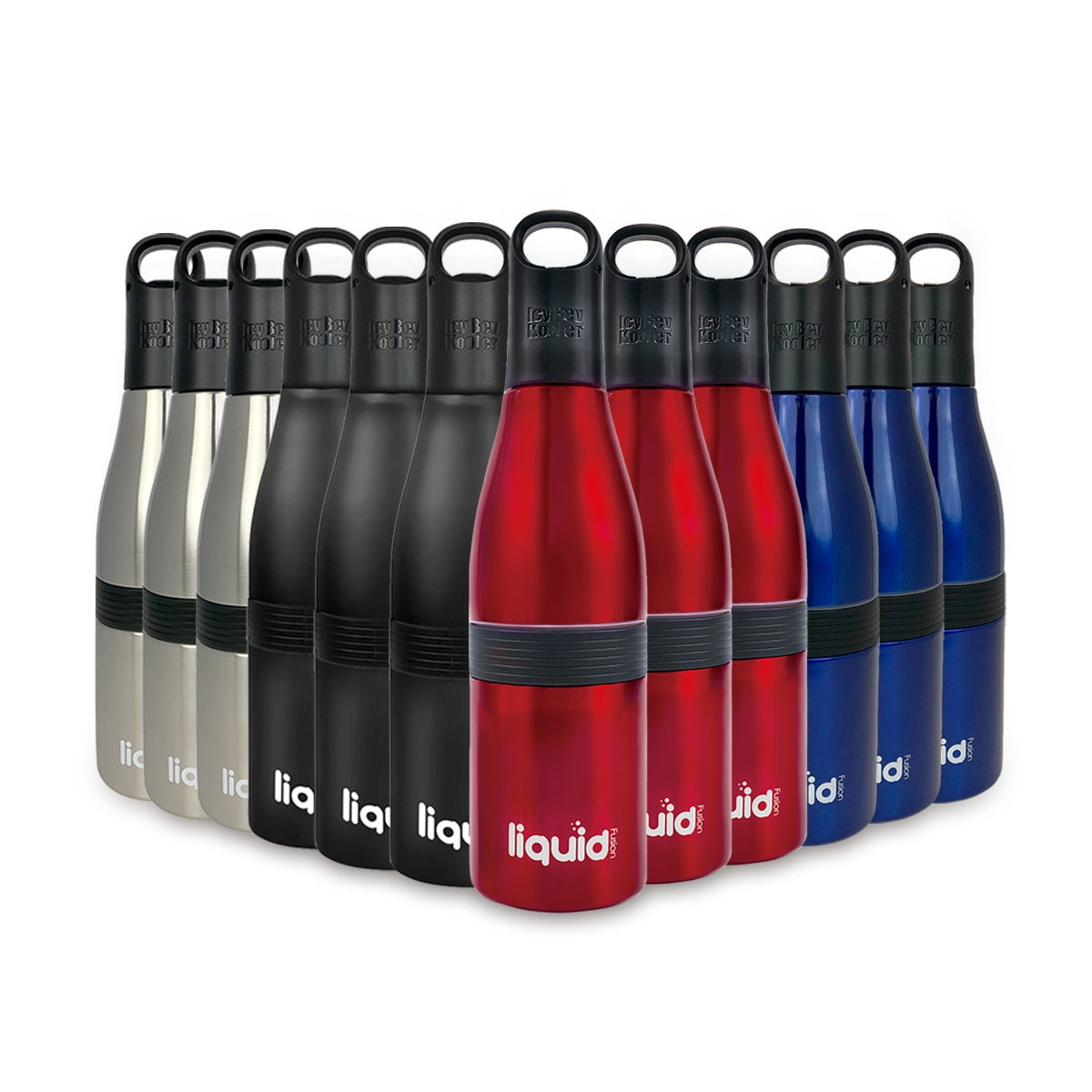 Icy Bev Kooler V 2.0 - (3 in 1 - Water Bottle, Bottle Insulator, and ...