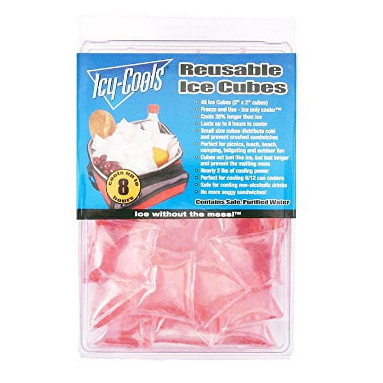 Icy Cools Reusable Ice Cubes For Coolers Three (3) Pack, 60% OFF