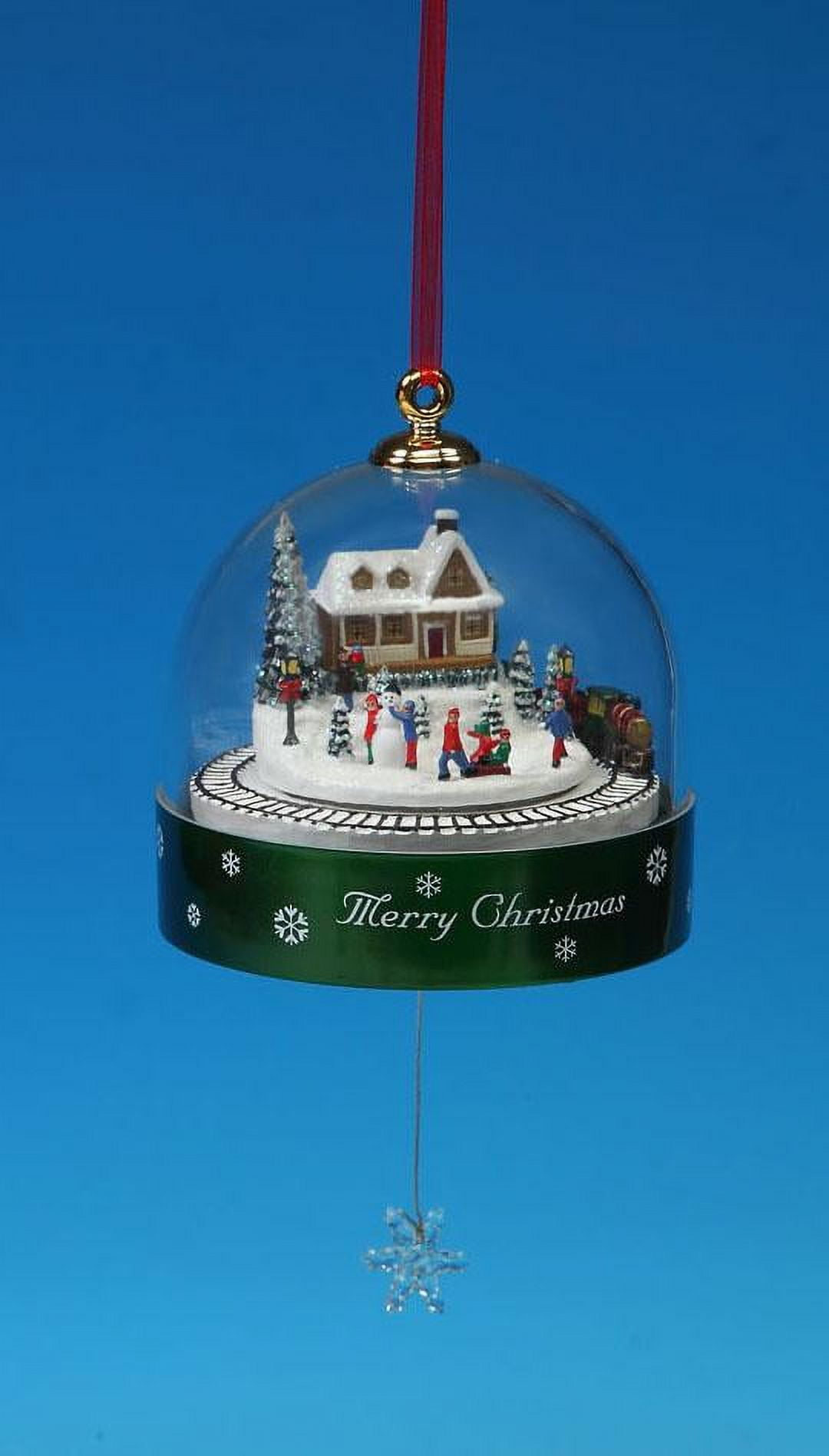 Icy Craft Pull-String Christmas Domes Title: Green Dome - Walmart.com