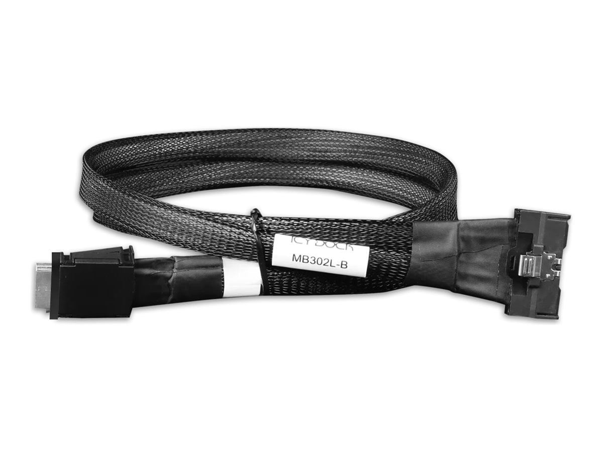 Icy Dock MB302L-B Mcio 8i Sff-ta-1016 Cabl To 2x Oculink 4i Sff-8611 ...